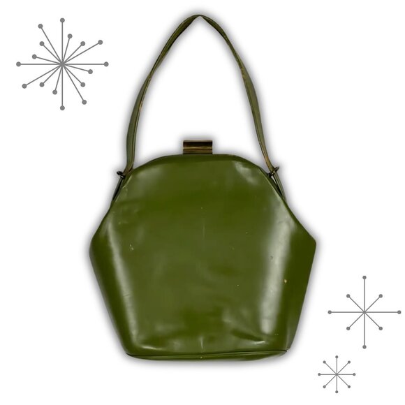 roth made bags | Bags | Vintage Green Hard Shell Handbag Purse | Poshmark